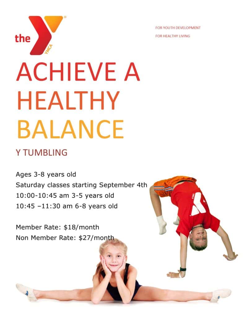 2020 Fall Tumbling Poster - Maquoketa Area Family YMCA